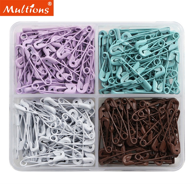 240pcs 19MM Four Color Paint Small Pin with Storage Box Small Metal ...