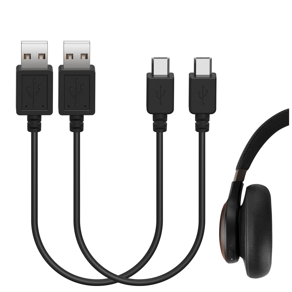 Geekria Micro-USB Headphones, Earbuds Short Charger Cable, Compatible ...