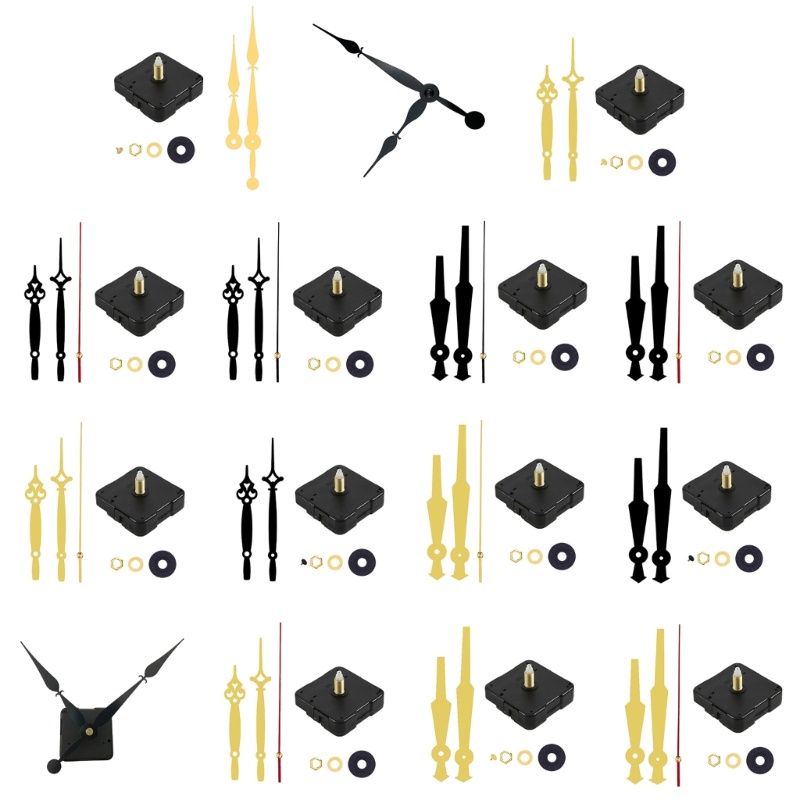 JJ* 16inch Silent Clock Mechanism Set for Home Quartz Watch Wall Clocks ...
