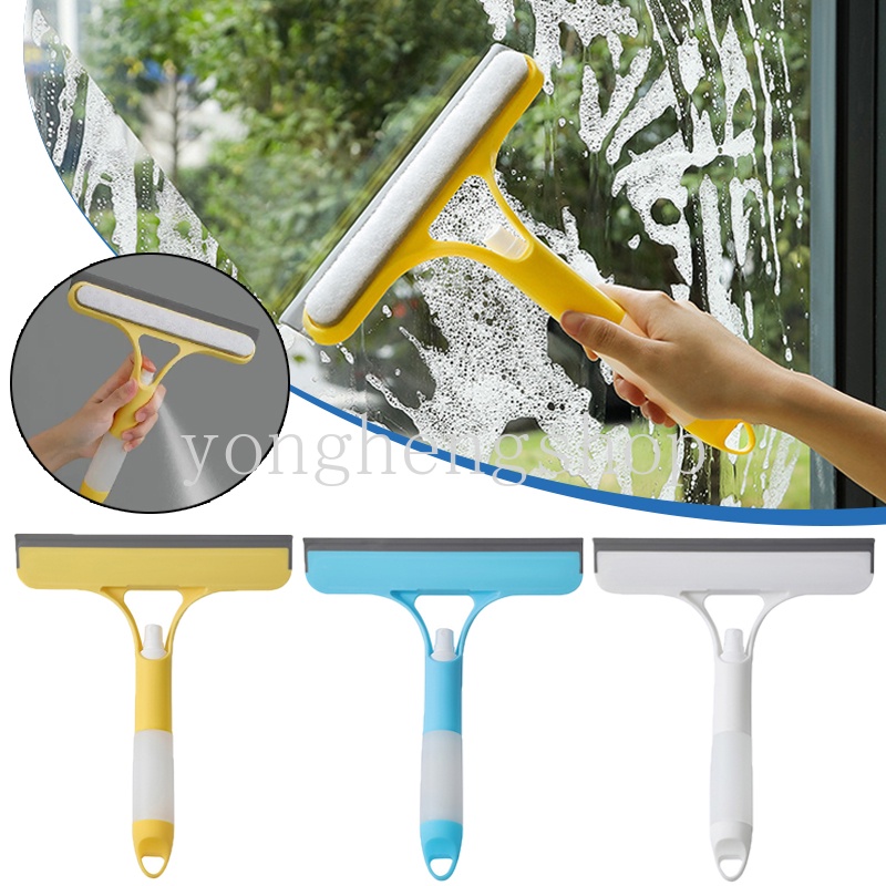 Creative 3 In 1 Window Cleaning Brush with Sprayer Mirror Glass Cleaner ...