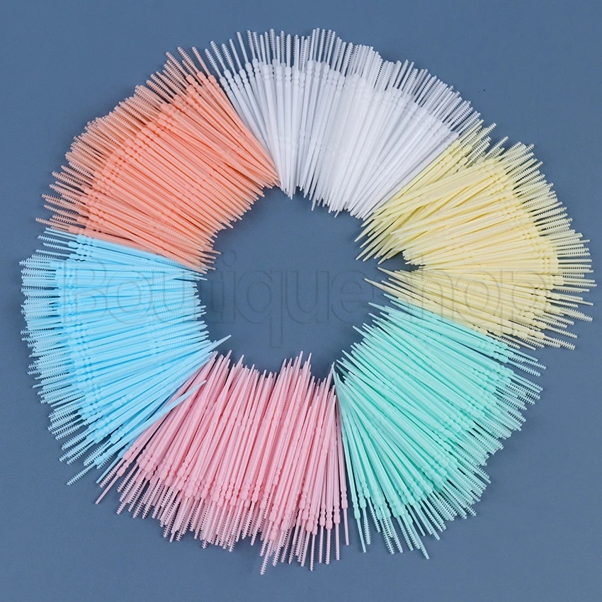 Double-Head Brush For Teeth Cleaning Toothpick Cleaning Plastic Floss ...