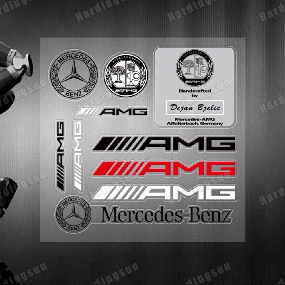High Quality Car Sticker Mercedes AMG Decal Emblem Badge For Benz ...