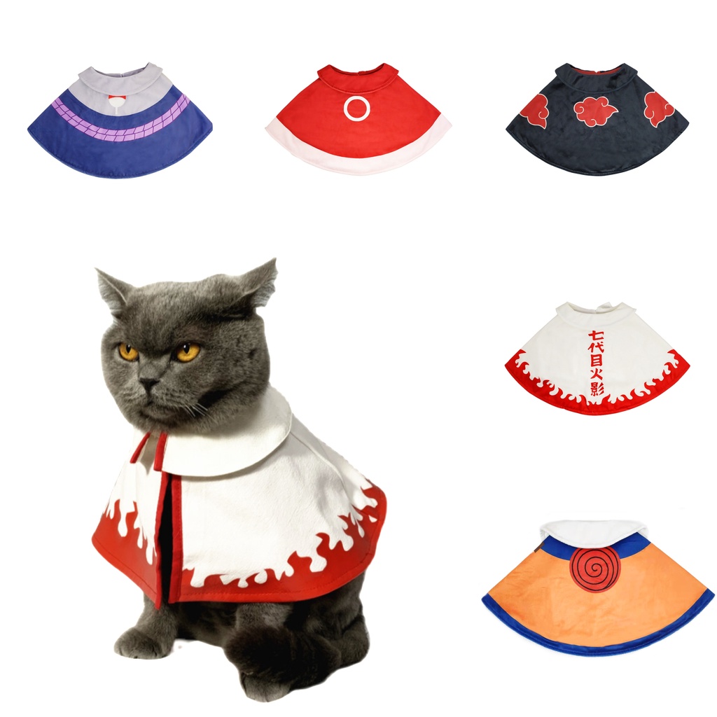 Anime Naruto Cat Cloak Akatsuki Cosplay Halloween Party Pet Dog Cat ...