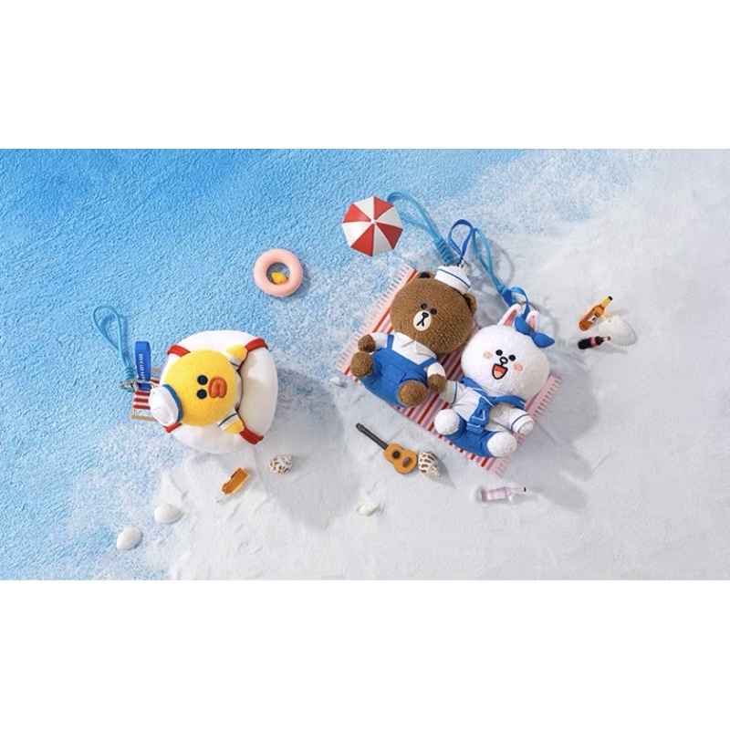 [Ready Stock] Line friends Brown Cony Sally Sailor Keychain | Shopee ...