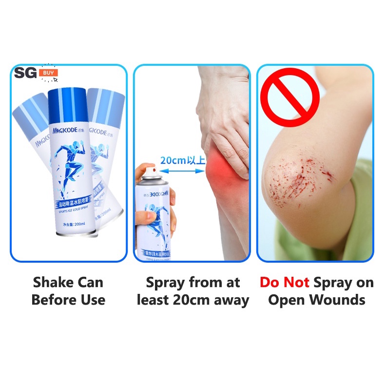 500ml Sports Cold Spray Sprain Bruise Sprained Ankle Muscle Injury ...