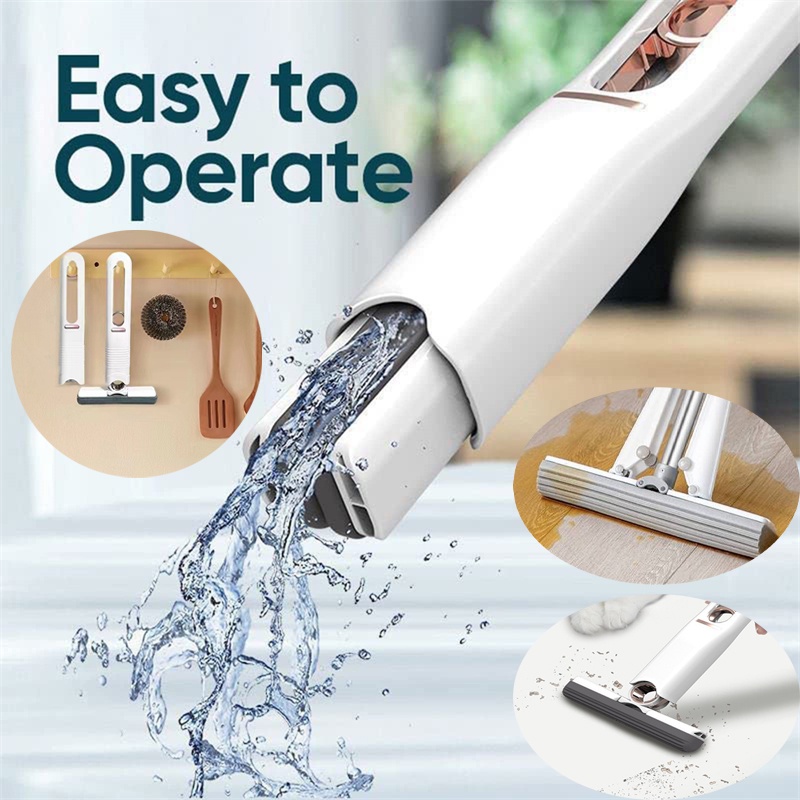 New Multifunction Mini Portable Squeeze-free Mop Mini Short Handle ...