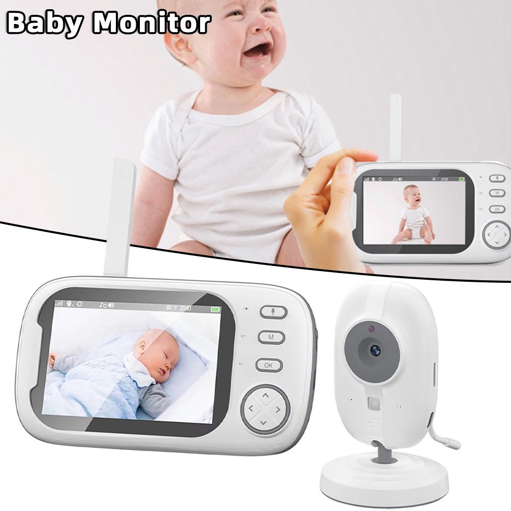 Wireless 2-Way Audios Baby Monitors Camera Video Loop-Recording Night ...