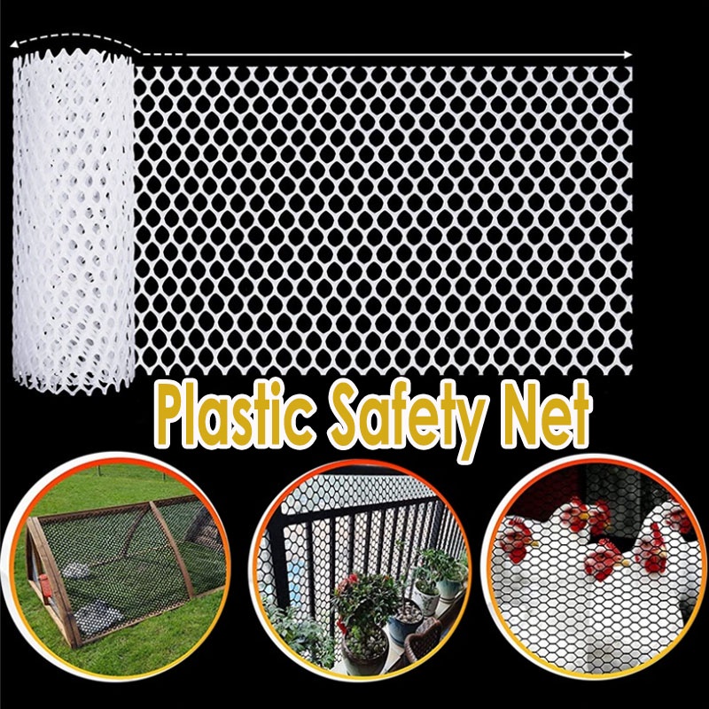 50/100cm Plastic Safety Net PVC Balcony Railing Protection Children ...