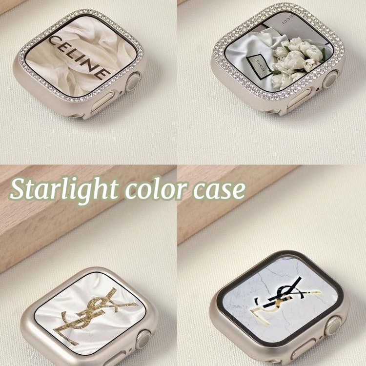 Starlight color rhinestone watch case For iwatch series Ultra 10 9 8 ...