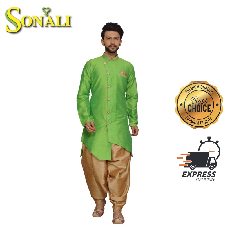 Sonali Men's Gold Dhoti Pant Indian Traditional Wear Pants Men Indian ...