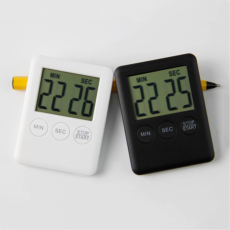 Super Thin LCD Digital Screen Kitchen Timer Square Cooking Count Up ...