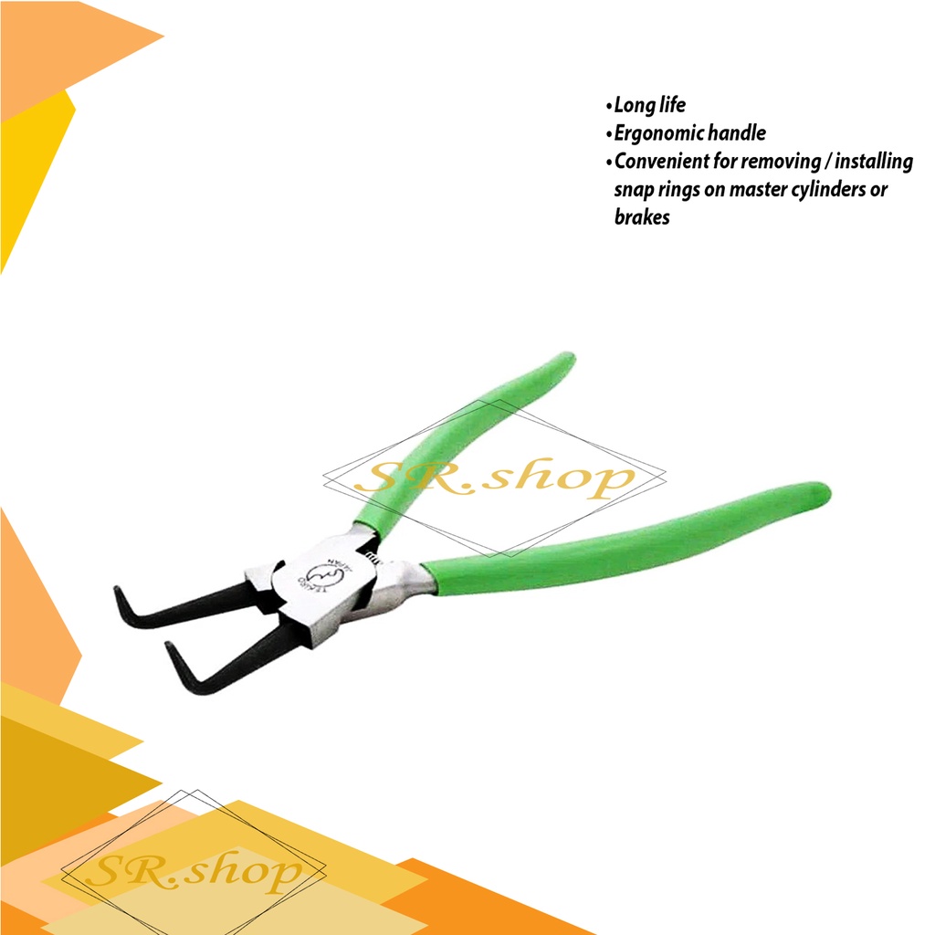 Tekiro Snap ring pliers Spi pliers 7" IB Bent Open the circllip pilers ...