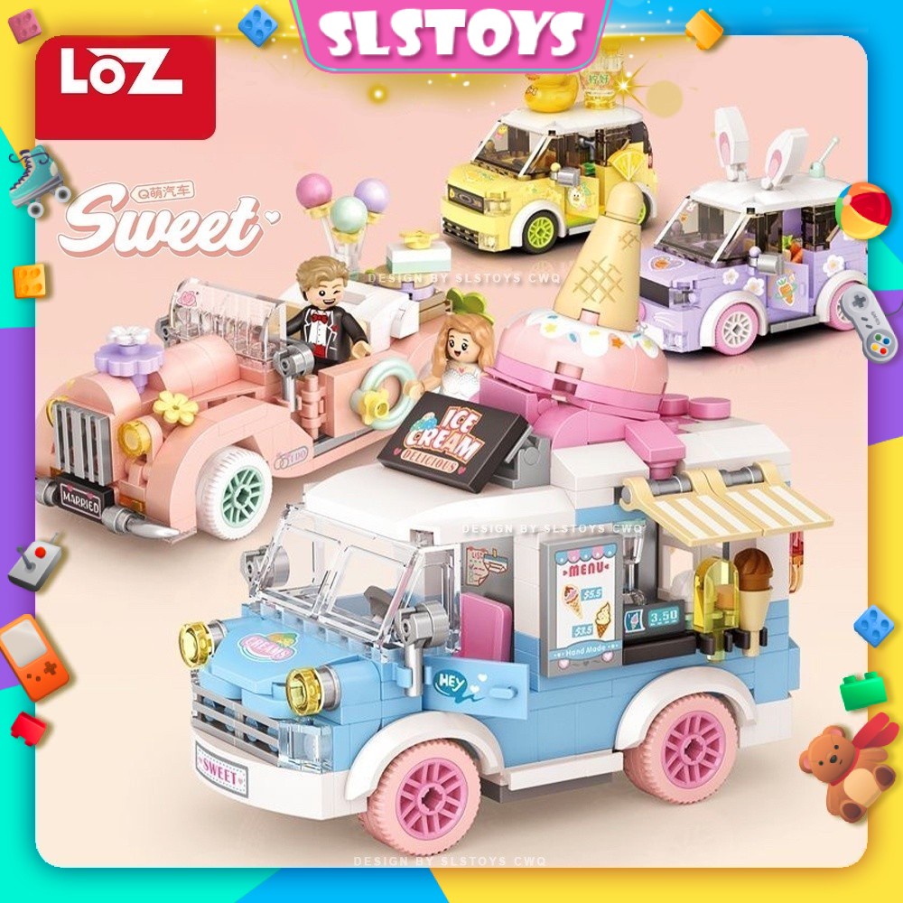 LOZ IDEAS Mini Block Sweet Cute Car Wedding Vehicle 4207 4208 4209 4210 ...