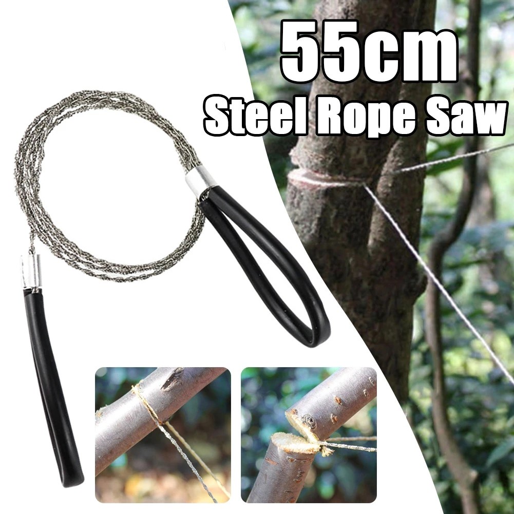 Steel Wire Saw Scroll Saw Camping Hunting Survival Tool Outdoor ...