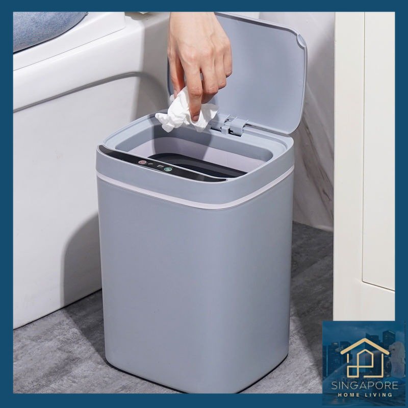 LED Light Intelligent Automatic Touchless Smart Sensor Dustbin Battery ...