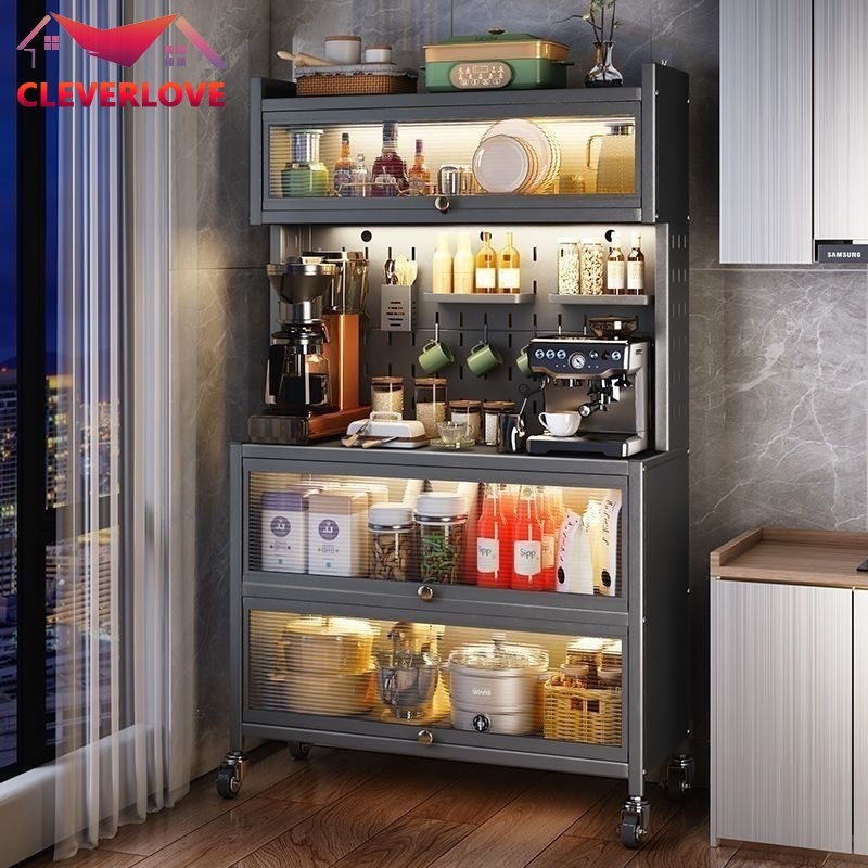 Kitchen Cabinet With Wheels Home 5-layer Storage Cabinet ...