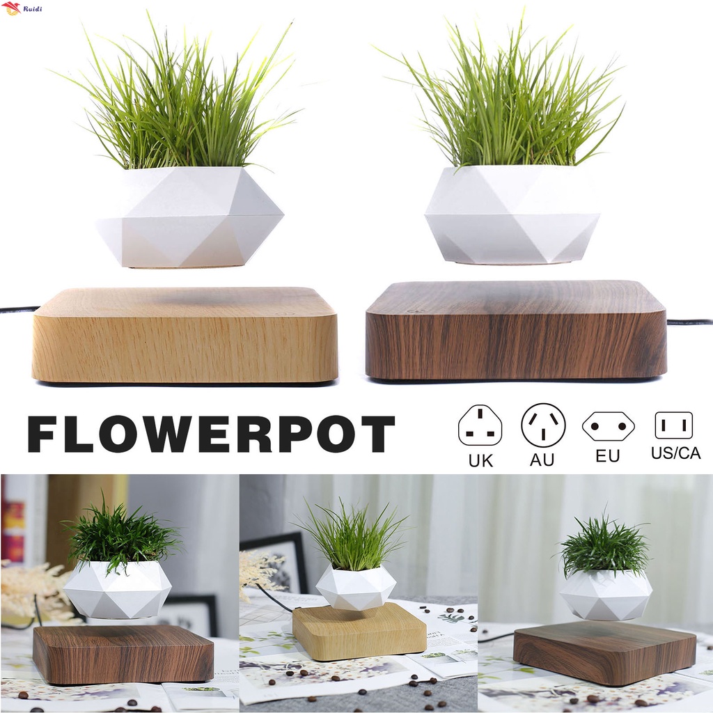 Levitating Air Bonsai Pot Rotation Flower Magnetic Floating Plant ...