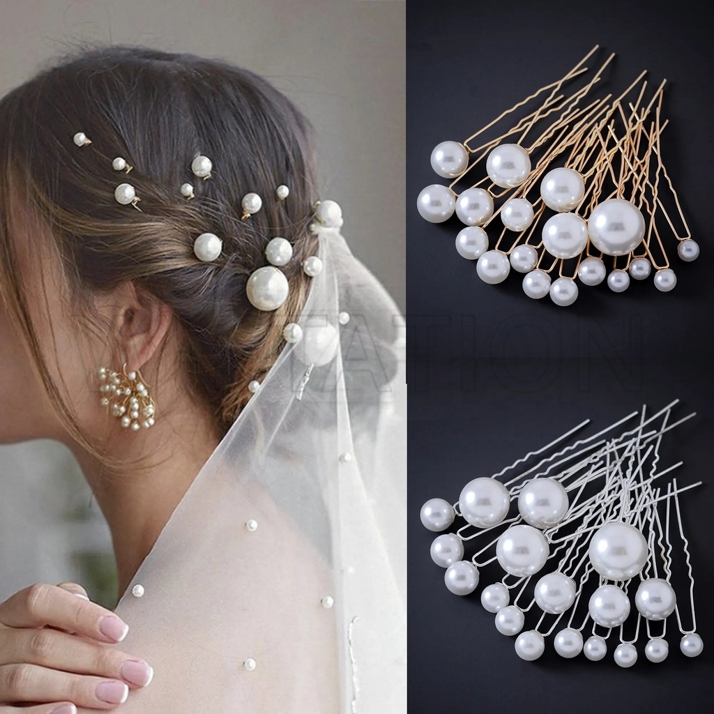 20Pcs/Set Bridal Flower Wedding Hair Pins/ Crown Floral Crystal Pearl ...