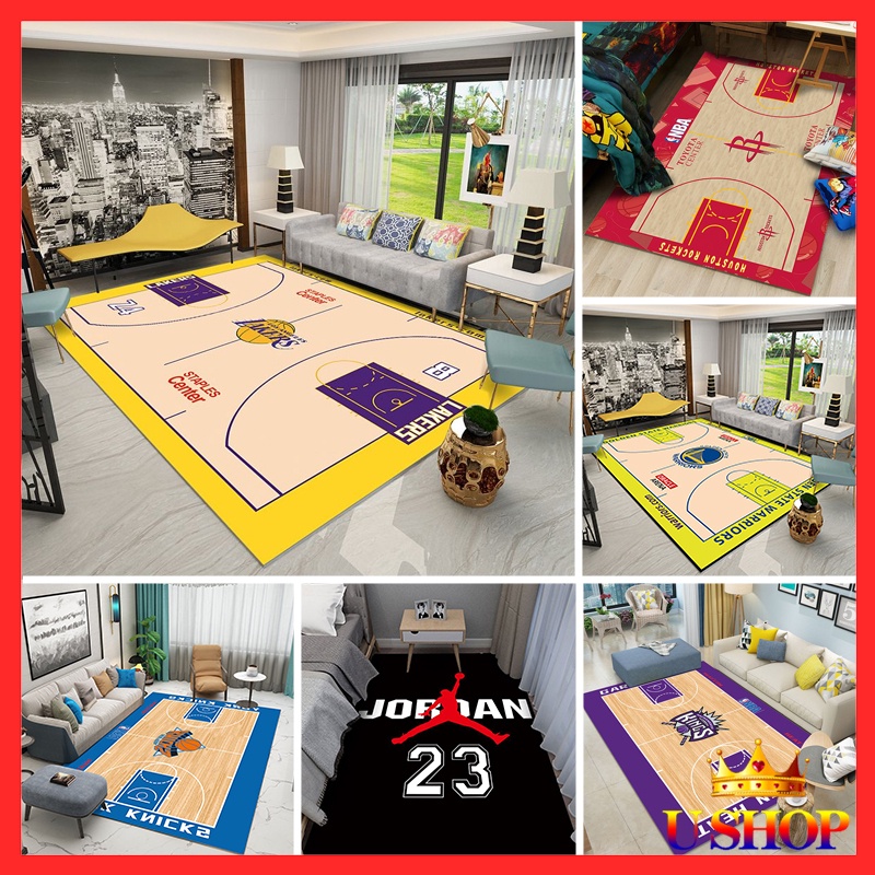 NBA Basketball Rugs Home Decor Carpet Bedroom Mats Lakers Warriors ...