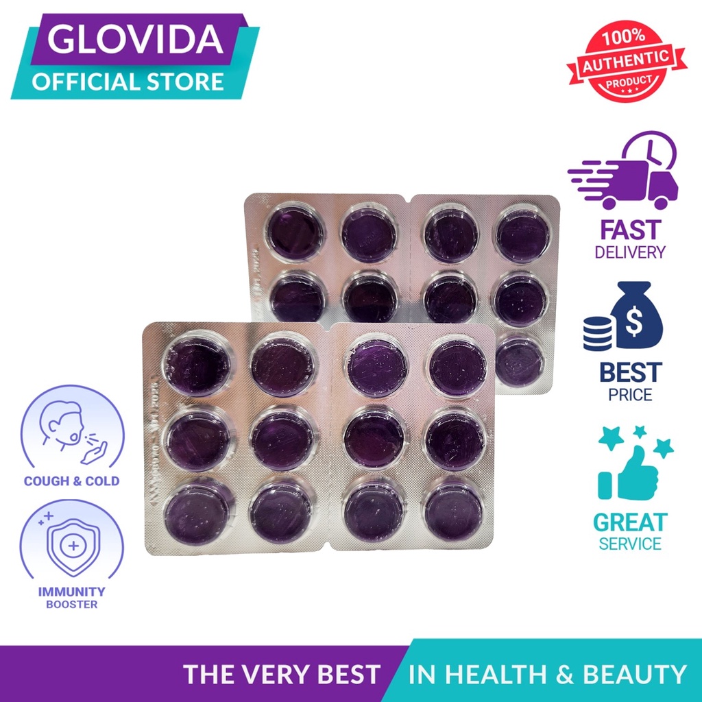Viocil Blackcurrant Lozenges 12's X 2 | Exp: Jan-26 | Glovida | Shopee ...