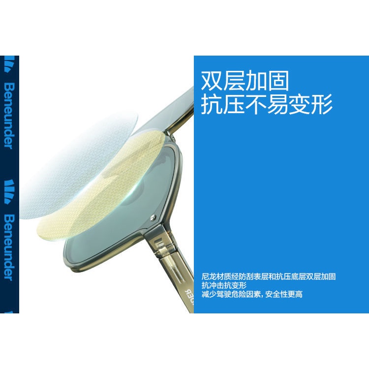 BENEUNDER Ultra-Light Foldable Sunglasses UV400 Polarized Nylon Lens ...