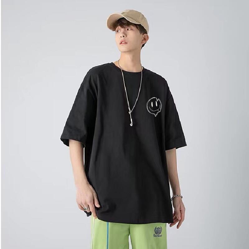【m 8xl】mens Korean Style Street Hip Hop Popular Style Short Sleeved T