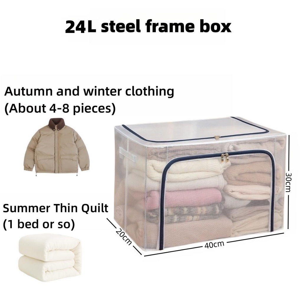 【READY STOCK】Multifunctional storage box transparent plastic box PVC ...
