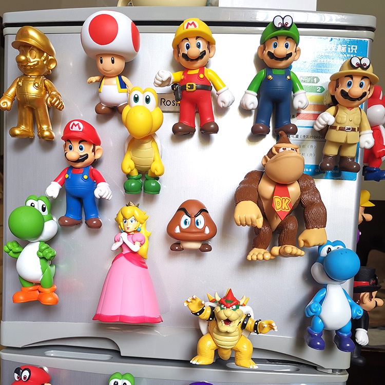 Super Mario Fridge Magnet Cartoon Luigi Mario Nintendo Odyssey Model ...