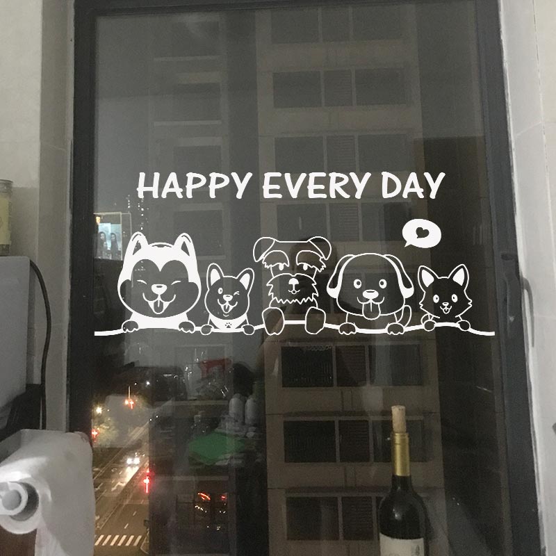 Grooming Salon Pet Store Glass Sticker Milk Tea Coffee House Shop ...