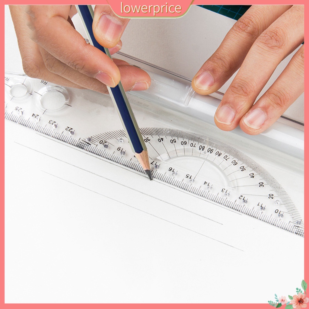 LOR* Drawing Roller Ruler Math Drawing Parallel Roller Ruler Clear ...