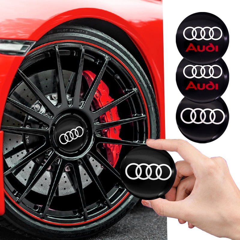4pcs 56mm Car Wheel Center Hub Cap Badge Emblem Decal Wheel Sticker For ...