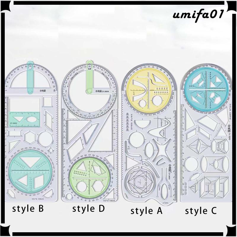 [ Multifunctional Geometric Ruler Measuring Stencil Drawing Rulers for ...