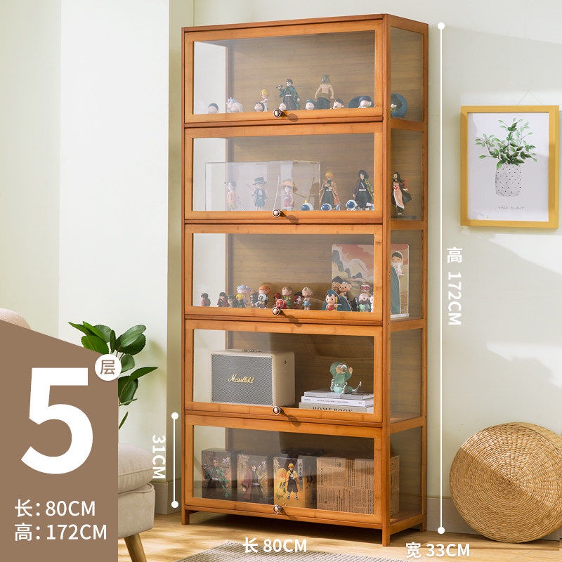 Transparent Display Cabinet White Book Shelf Cabinet Storage Cabinet ...