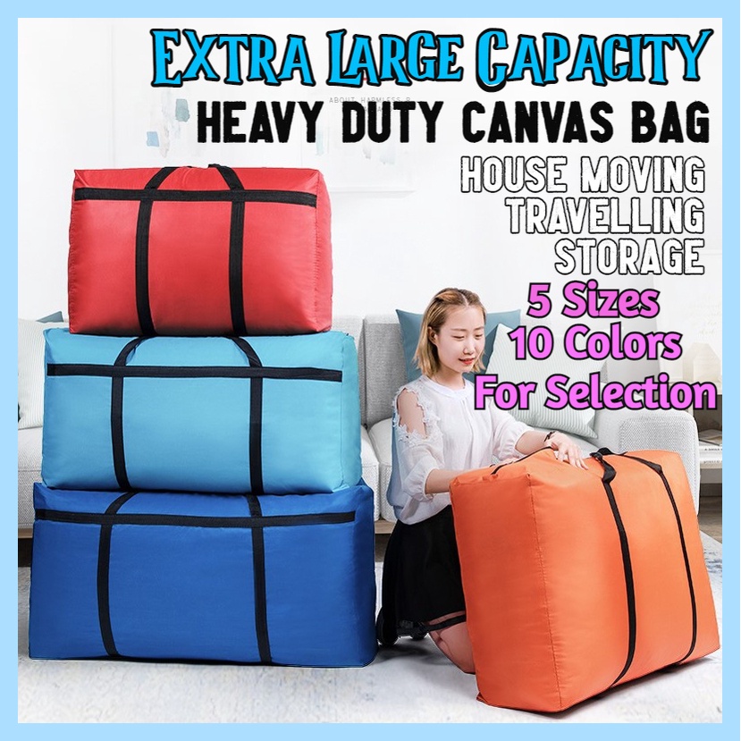 [SG] House Moving Bag/ Extra Large Canvas Bag/ Home Storage Bag ...