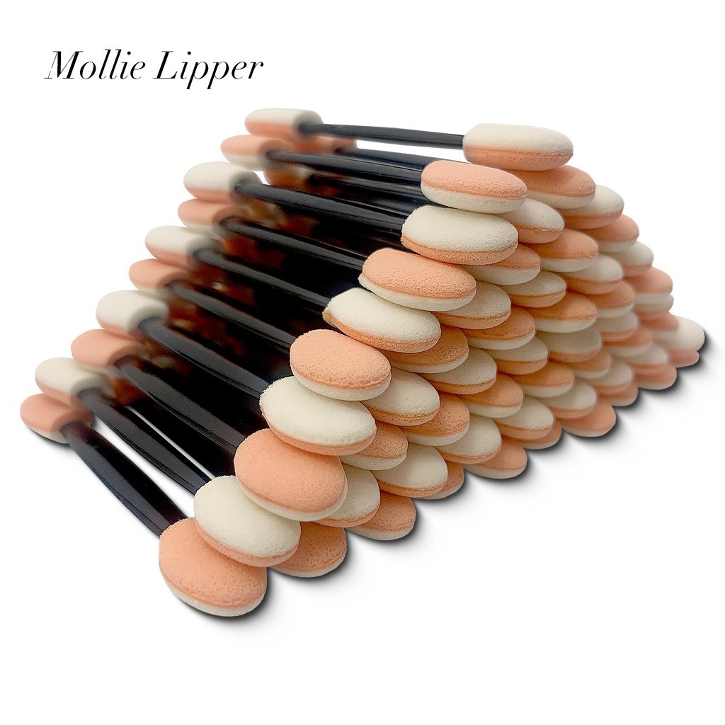 Mollie Lipper Disposable Eye Shadow With Double Face Sponge / Eye Shadow Brush Set / Makeup ...