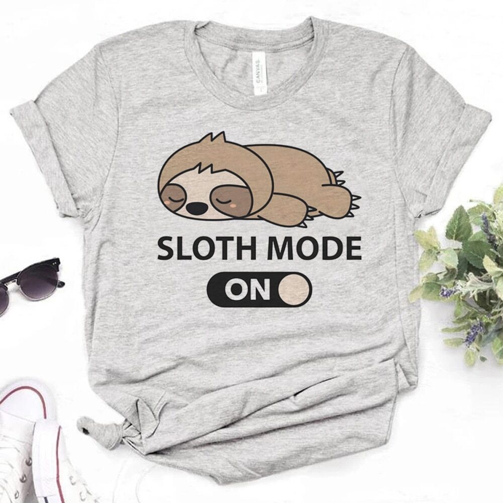 Sloth top women designer top girl harajuku clothing | Shopee Singapore