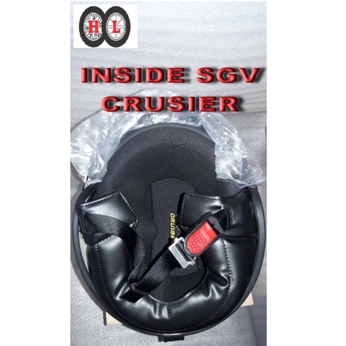 SGV CRUISER VISOREX HELMET - Topi Keledar Sgv Steng Separuh Sirim L ...