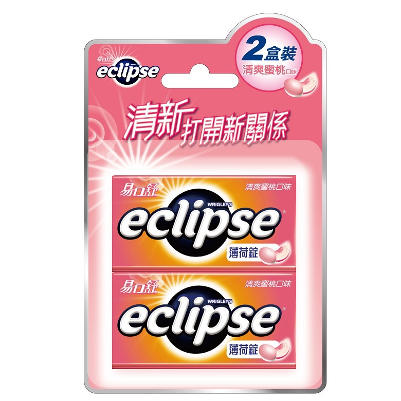 Eclipse Sugar-Free Mint Lozenges-Refreshing Peach Flavor (31g X 2) [Big ...