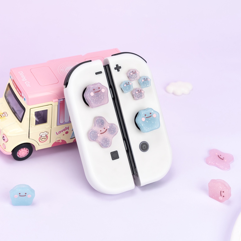 Ditto Theme Thumb Girp Caps and Cross Button Caps for Nintendo Switch ...