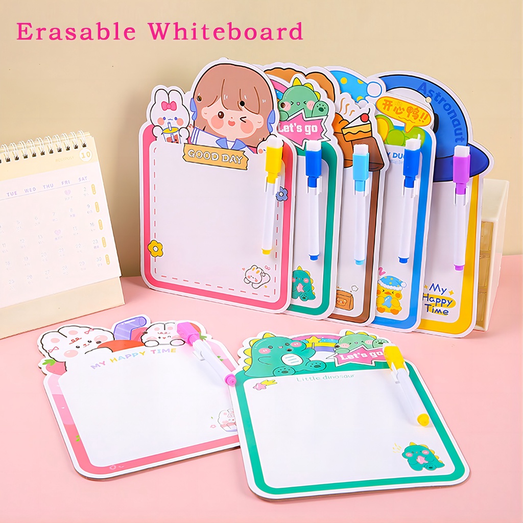 Cartoon Double-Sided Erasable Drawing Board Children's Painting ...