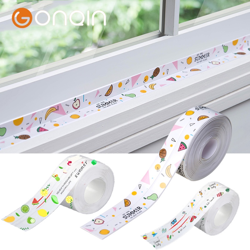GONQIN Kitchen Sealing Sticker Tape Strip Cotton Waterproof Tapes for ...