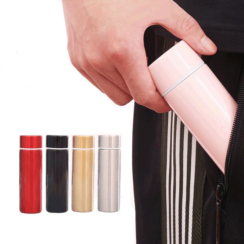 130ML Portable Pocket Thermos Bottle Stainless Steel Mini Thermal Water ...