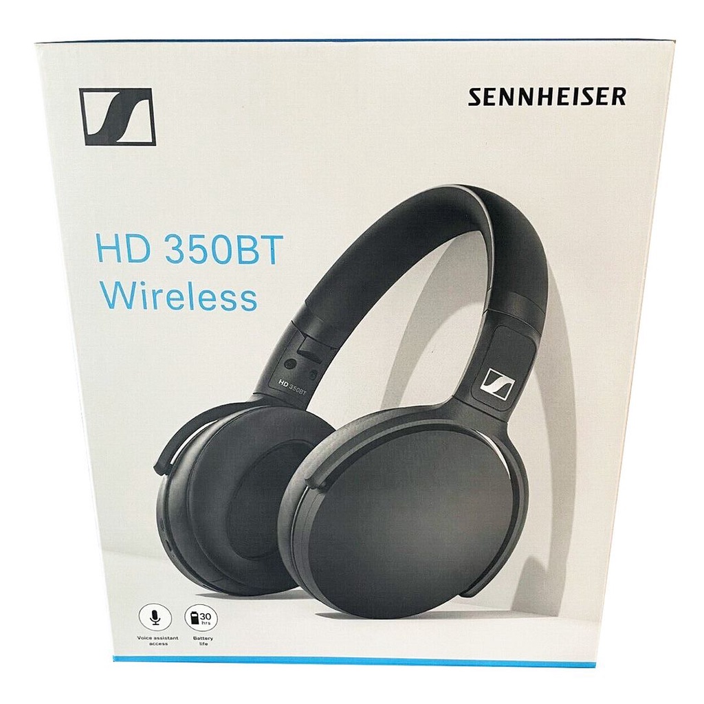 Sennheiser HD 350BT Wireless Bluetooth Around-Ear Headphones ( Black ...