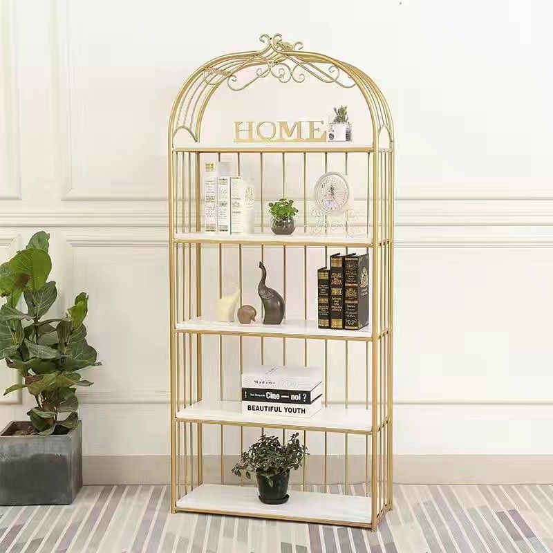 Nordic Iron Multi-Layer Floor Bird Cage Shelf Bookshelf Living Room ...