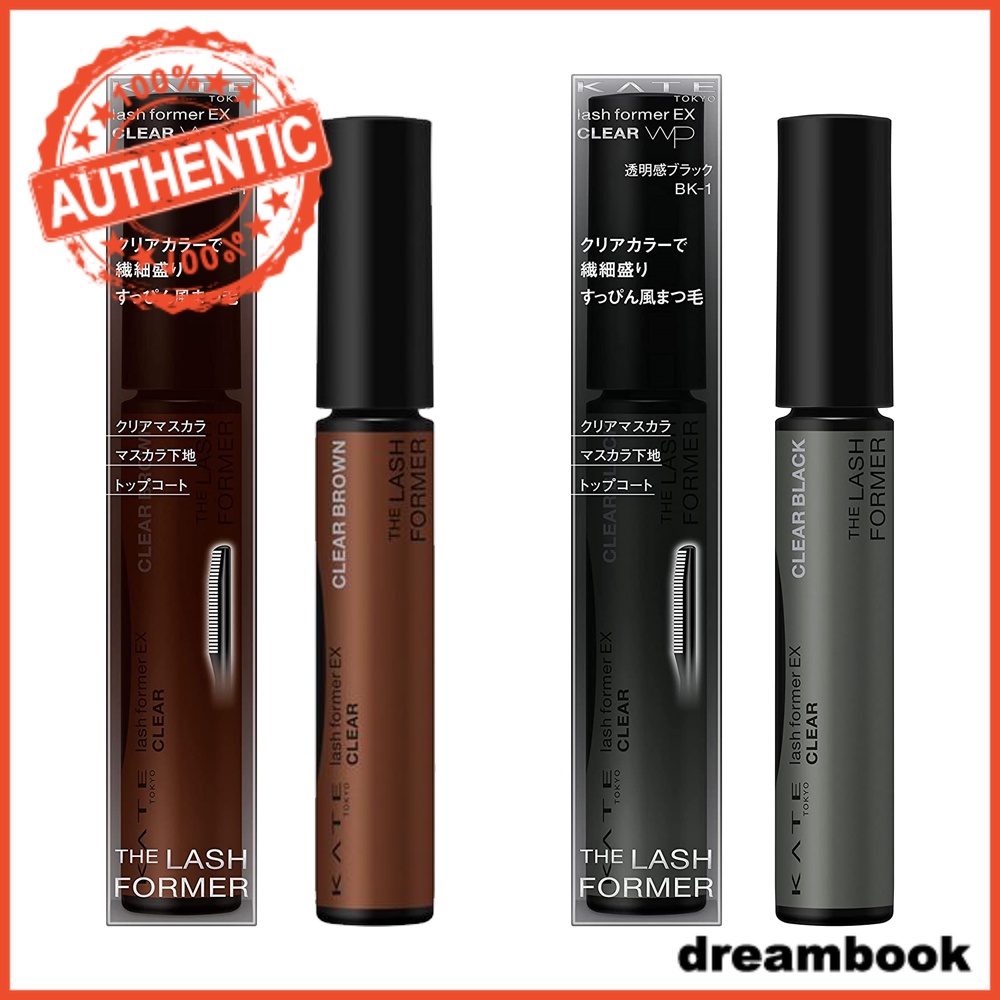 KATE Lash Former EX Clear Eyeliner - BR-1 Brown / BK-1 Black | Shopee ...