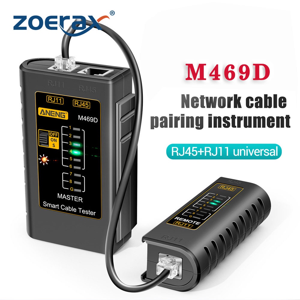 ZoeRax Network Cable Tester, RJ45 Cable Lan tester RJ45 RJ11 RJ12 CAT5 ...