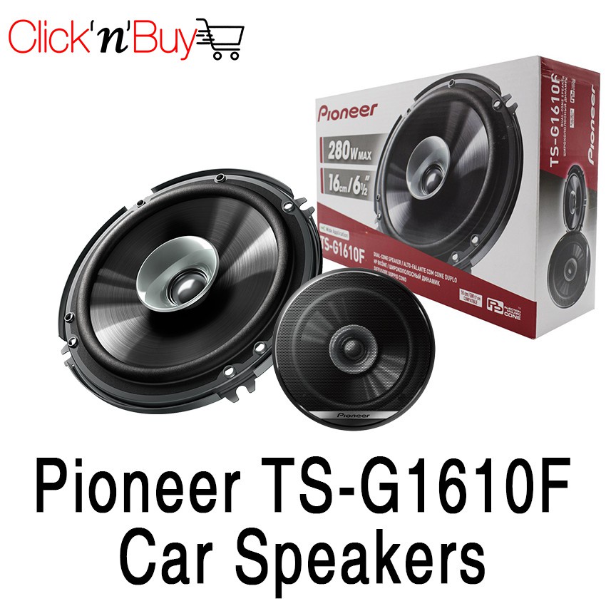 Pioneer TS-G1610F/ TS-G1610S-2 Car Speakers. 16cm Dual Cone Speakers. Comes in 1 Pair. | Shopee ...