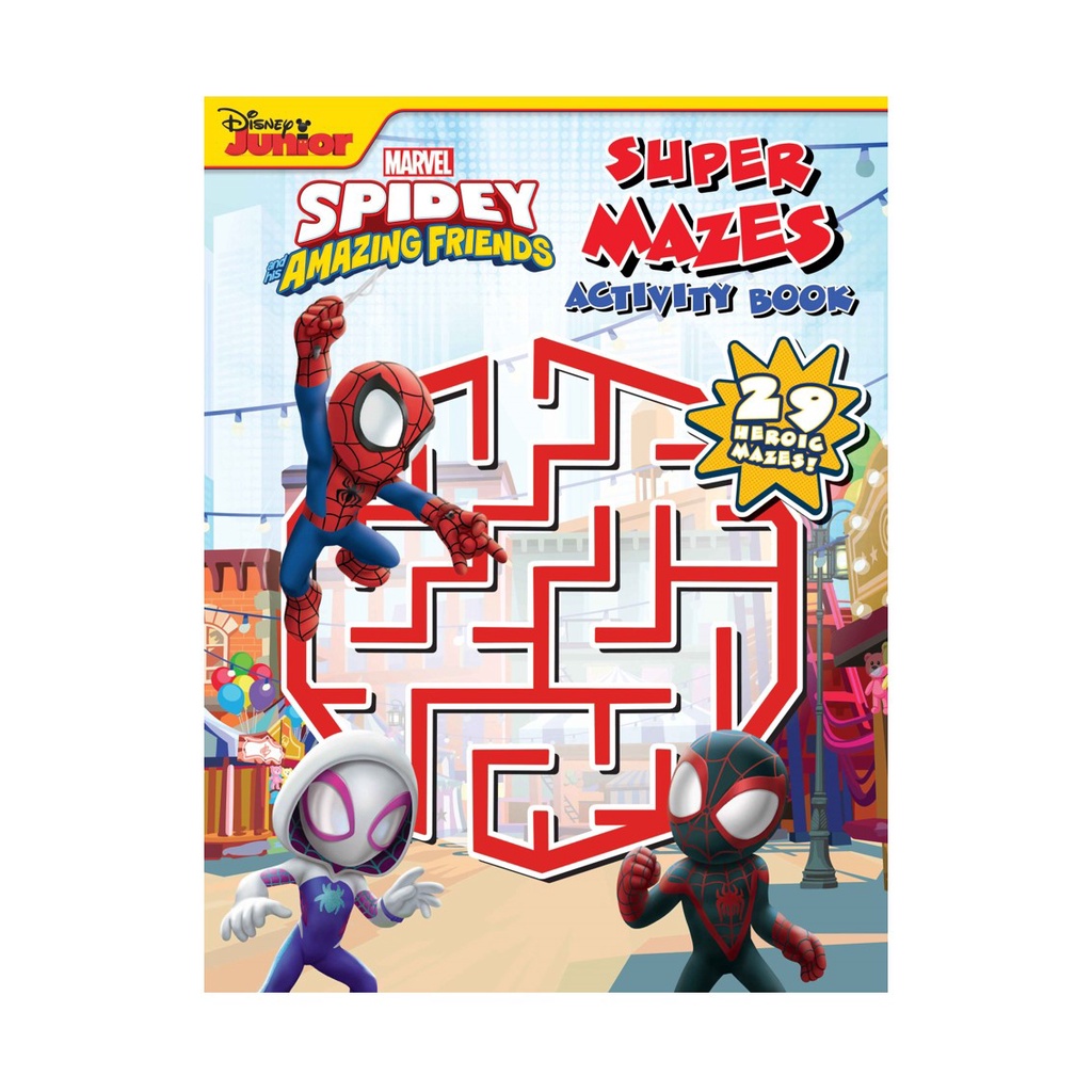 Marvel Spiderman Super Mazes Book For Kids To Solve Webtastic Mazes ...