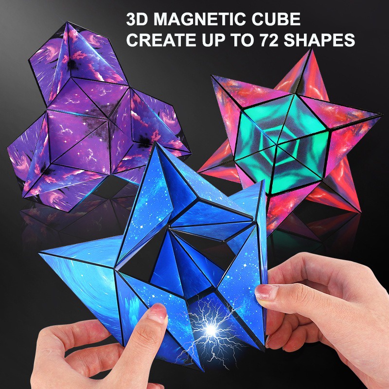 Magic Cube Fidget Toy Magnetic Cube Sensory Toys for Stress Relief ...