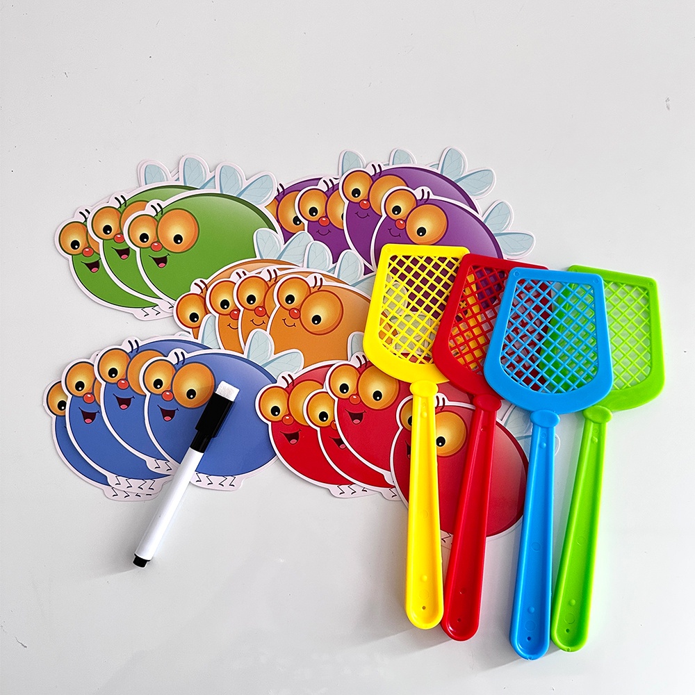 Sight Word Swat Erasable Flashcards Fly Swatter for Kids Baby Learning ...